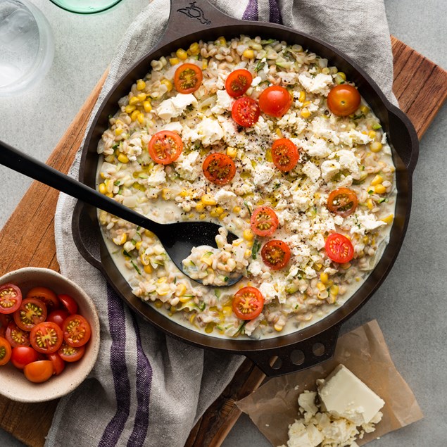 Sweetcorn and Pearl Barley Risotto - My Food Bag