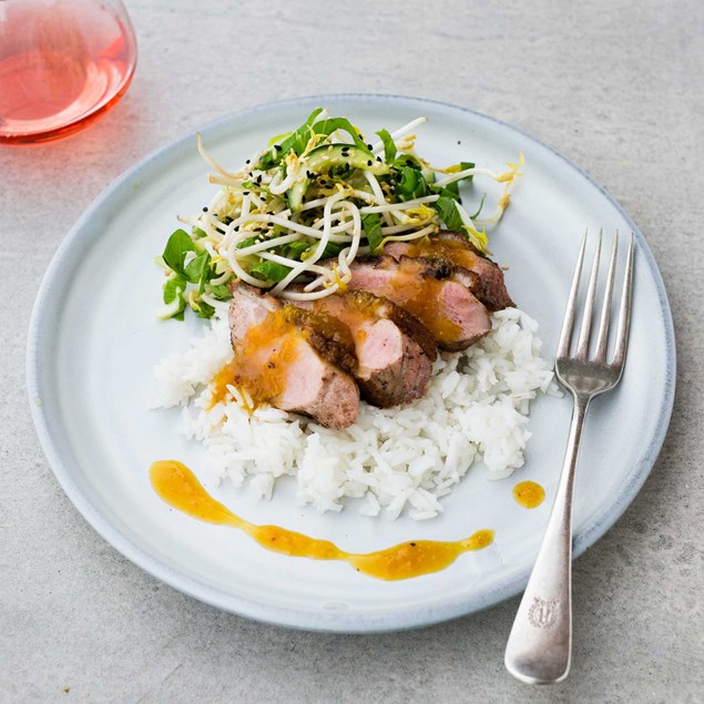 Orange and Juniper Duck with Asian Salad and Jasmine Rice - My Food Bag