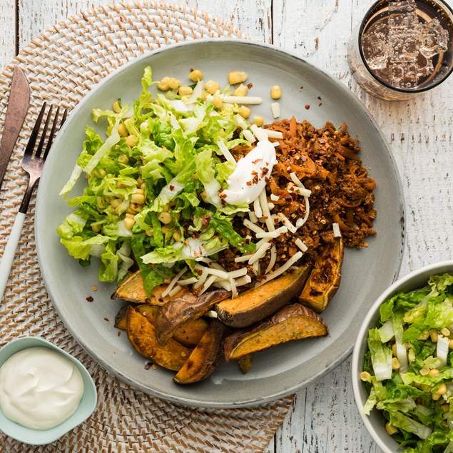 Beef Loaded Kumara Wedges with Mexican Chipotle - My Food Bag