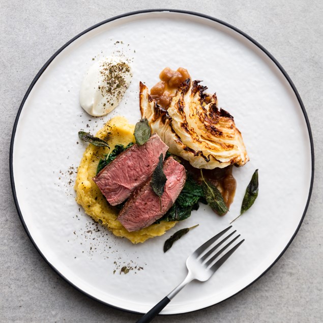 Lamb Rump with Whipped Sage Kumara, Feijoa Chutney and Horopito - My ...