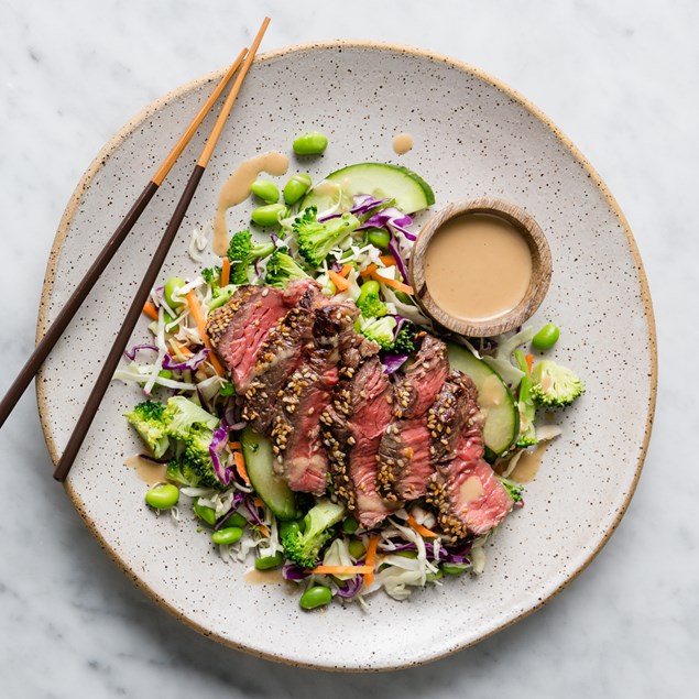 Furikake Beef Steaks with Japanese Slaw and Miso - My Food Bag