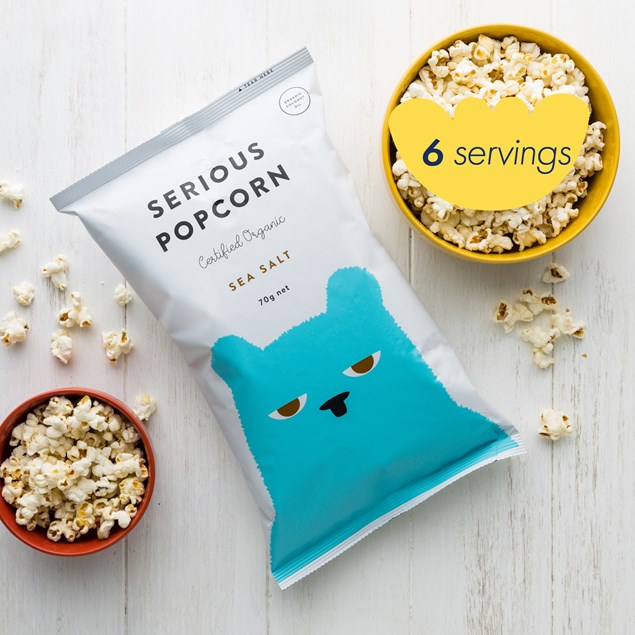 Sea Salt Serious Popcorn, 70g (2x Packs) - My Food Bag