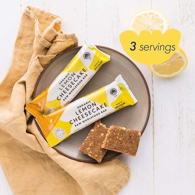 Ceres Organics Raw Lemon Cheesecake Wholefood Bars - My Food Bag
