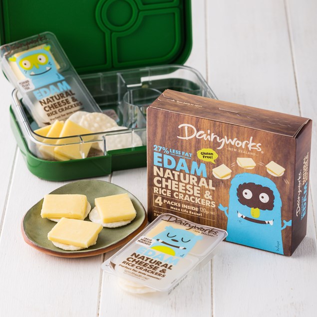 Dairyworks Edam Cheese & Crackers, 4 Pack - My Food Bag