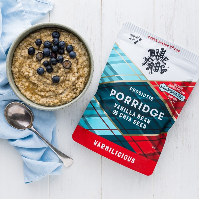 Blue Frog Vanilla Bean & Chia Seed Probiotic Porridge, 360g - My Food Bag
