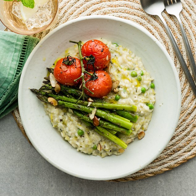 Spring Lemony Risotto with Asparagus & Vine Tomatoes - My Food Bag