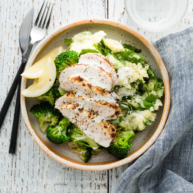 Lemon & Mustard Chicken with Mash & Caper Aioli - My Food Bag