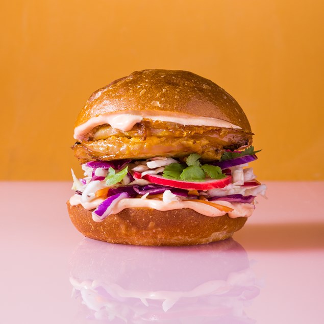 Lemongrass Curried Pork Belly Burgers with Nuoc Cham Pickled Slaw ...