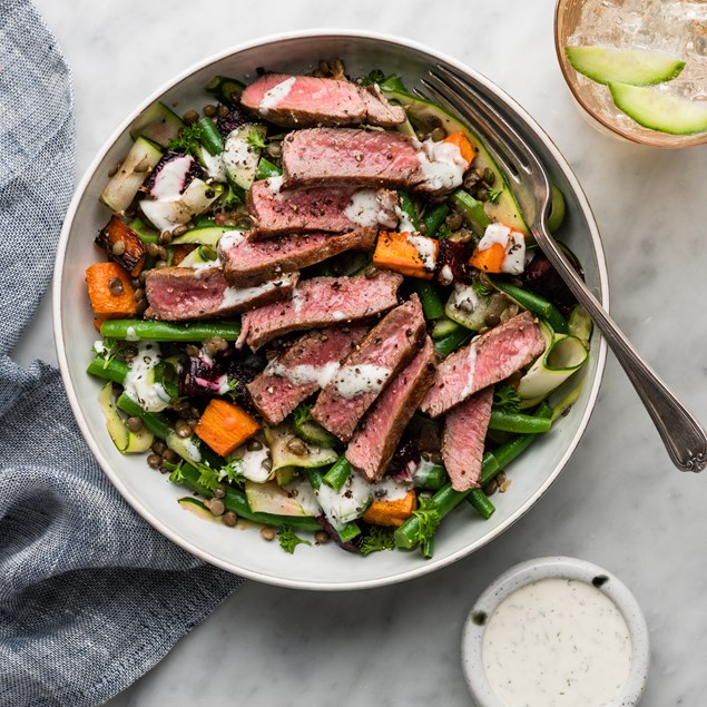 Seared Beef Steaks with Quinoa, Avocado Salsa & Mint - My Food Bag