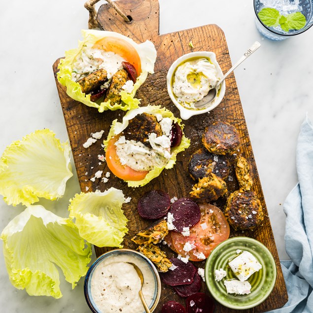 Greek Falafel Lettuce Cups with Creamy Cucumber Yoghurt - My Food Bag