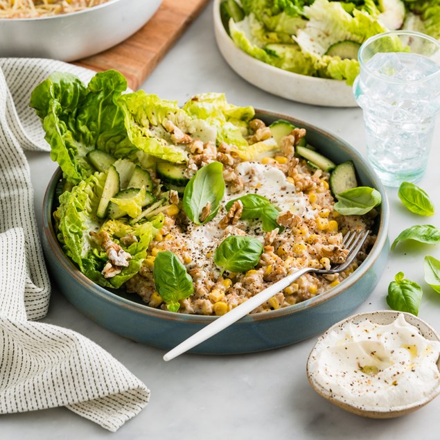 Summer Farro & Sweetcorn Risotto with Ricotta Salata - My Food Bag