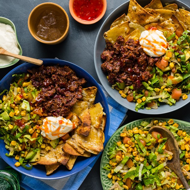 Mexican Chilli Beans with Nacho Chips & Avocado Salad - My Food Bag