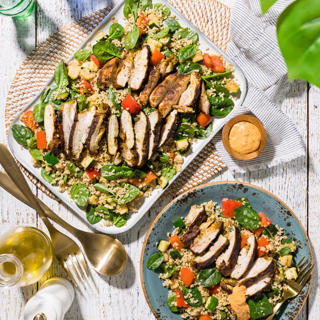 Persian BBQ Chicken with Tabbouleh & Eggplant Aioli - My Food Bag