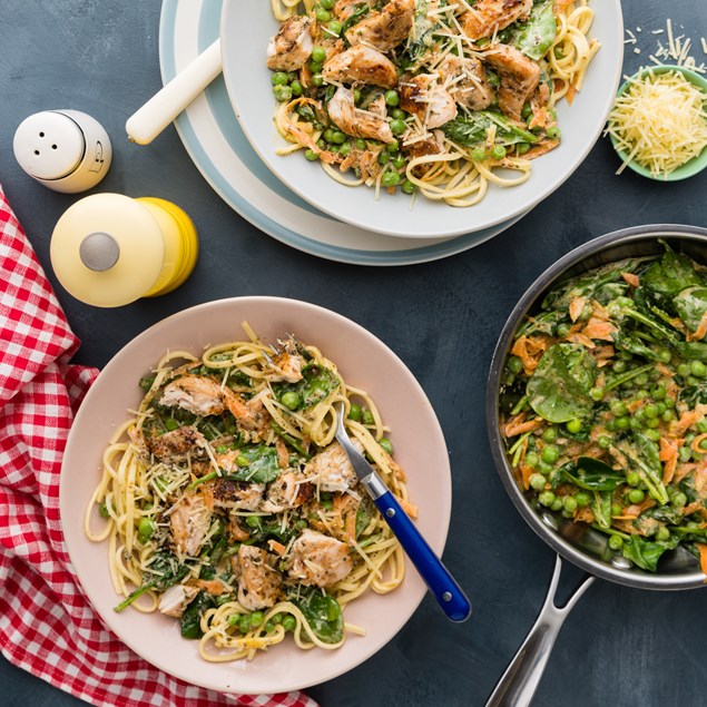 Creamy Italian Chicken Pasta with Basil Drizzle - My Food Bag