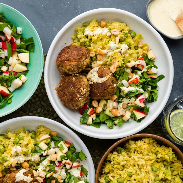 Lentil Kofta & Spiced Rice with Chermoula Yoghurt - My Food Bag