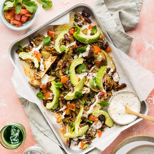 Parmesan Loaded Chilli Bean Wedges with Avocado & Sour Cream - My Food Bag