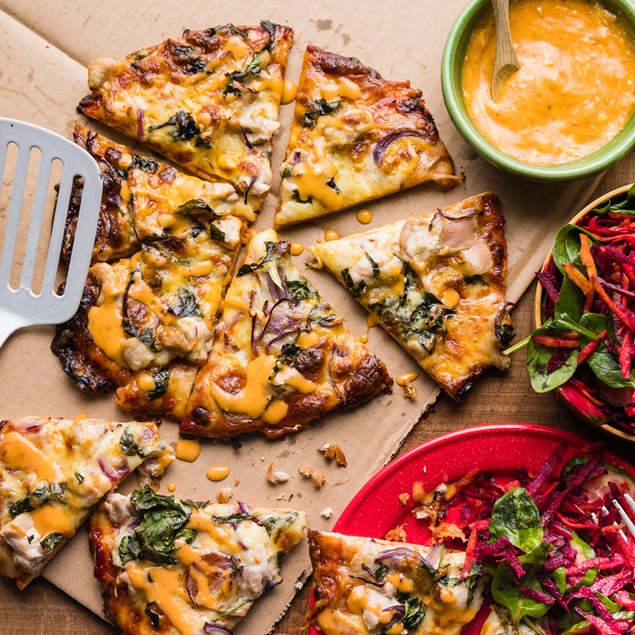 Peri Peri Chicken Pizza with Beetroot & Cucumber Slaw - My Food Bag