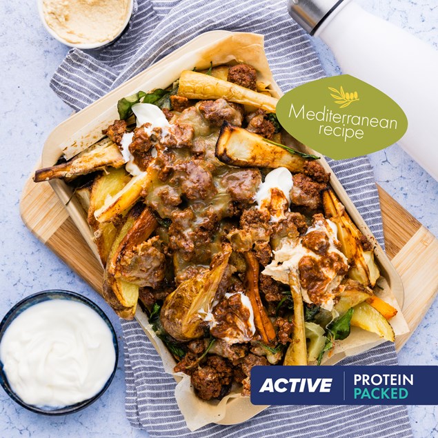 Mediterranean Beef Loaded Wedges with Yoghurt - My Food Bag