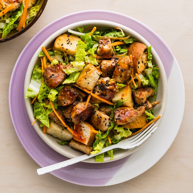 20-Minute Chicken Bánh Mì Salad Bowl with Sesame Croutons - My Food Bag