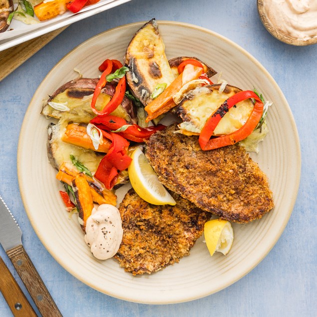 Mexican-Style Beef Schnitzel with Cheesy Kūmara Wedges - My Food Bag