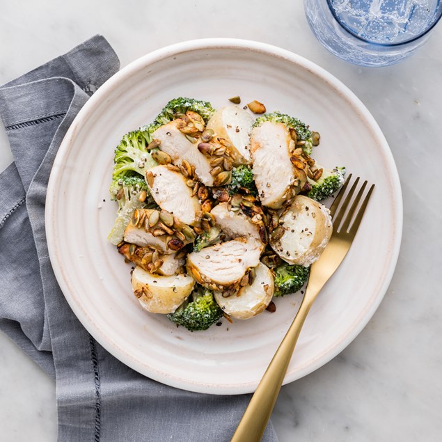 Super Seeded Chicken Schnitzel with Creamy Baby Potatoes - My Food Bag