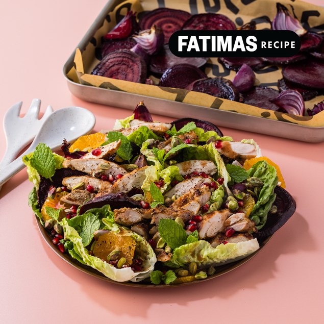 Fatima's Grilled Harissa Chicken Thighs with Festive Summer Salad - My ...