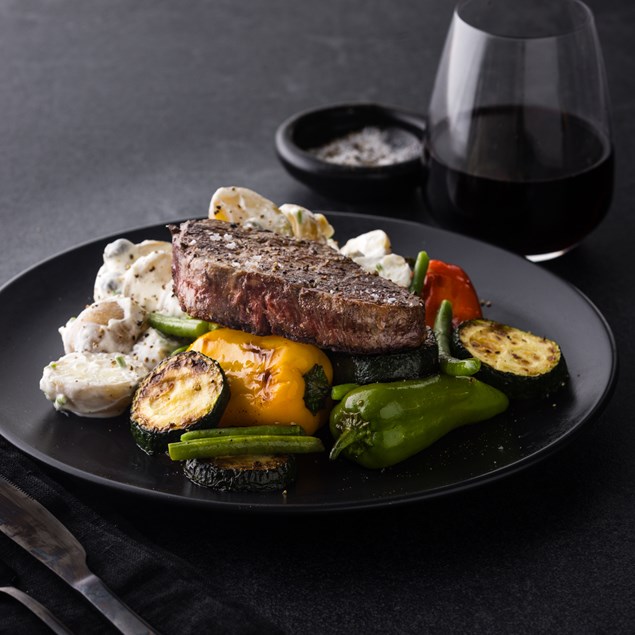 Beef Eye Fillet & Creamy Caper Potatoes with Charred Capsicum - My Food Bag