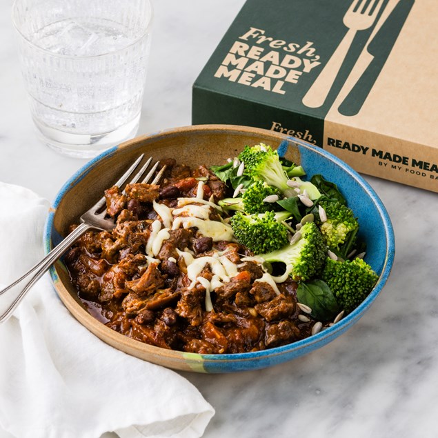 Ready Made Spicy Beef & Bean Burrito Bowl - My Food Bag