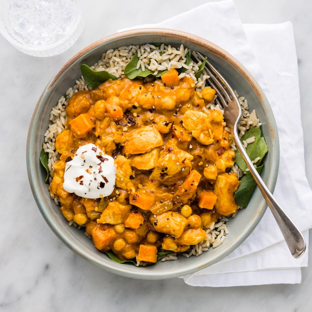 Ready Made Creamy Butter Chicken & Chickpea Curry with Brown Rice ...