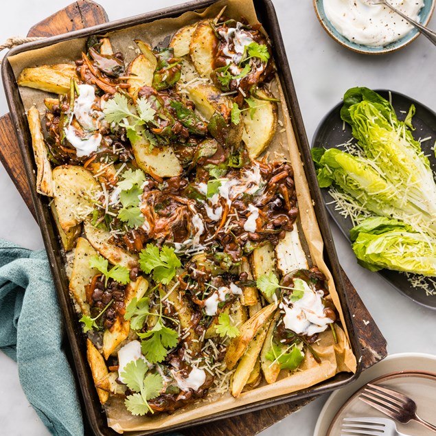 Parmesan Loaded Veggie Wedges with Chilli Beans & Sour Cream - My Food Bag