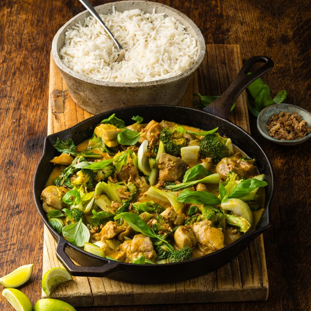 Nadia's One-Pan Chicken & Coconut Curry with Crispy Shallots & Thai ...