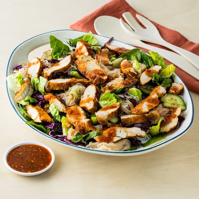Red Curry Spiced Chicken Salad with Vermicelli & Gingery Soy Dressing ...