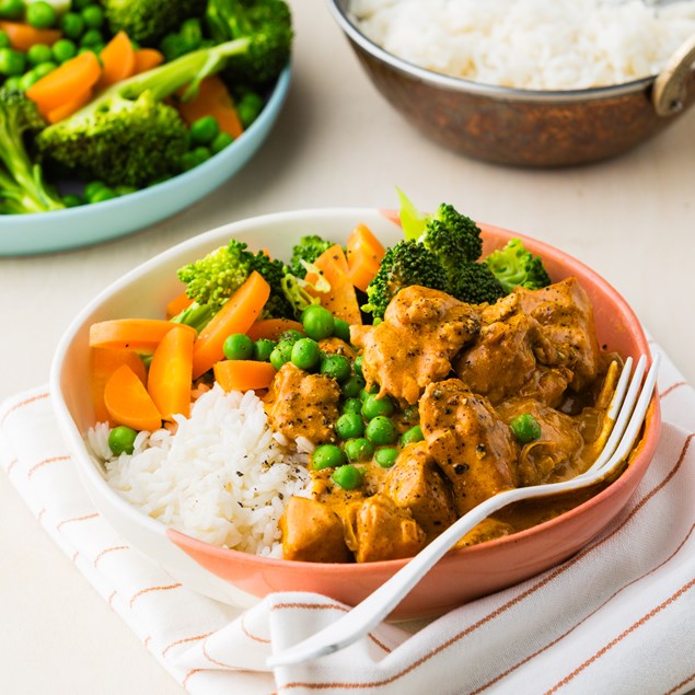 Ultimate Butter Chicken with Basmati Rice & Veggies - My Food Bag