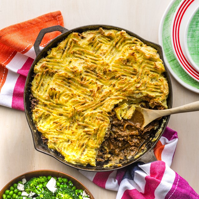 Feed the Team Potato Top Beef Pie with Feta Smashed Greens - My Food Bag