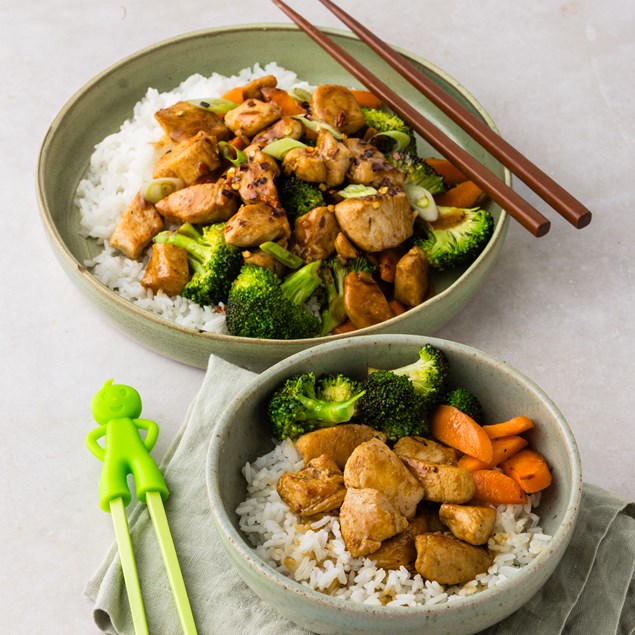 Kung Pao Glazed Chicken Stir-Fry with Fragrant Jasmine Rice - My Food Bag