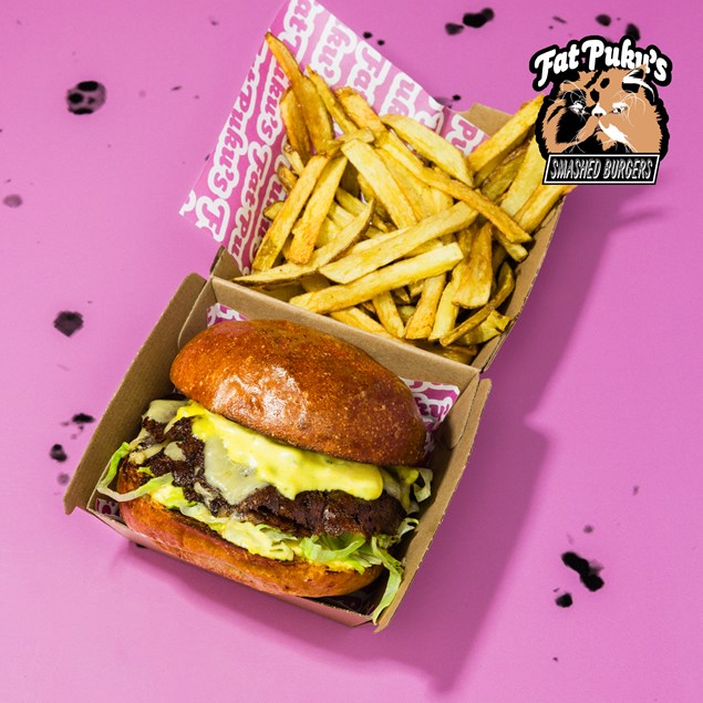 Fat Puku's Beef Smashed Burgers with Skinny Fries - My Food Bag