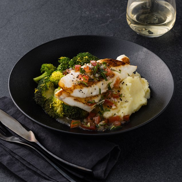 Pan-Seared John Dory & Truffle Mash with Warm Herbed Dressing - My Food Bag