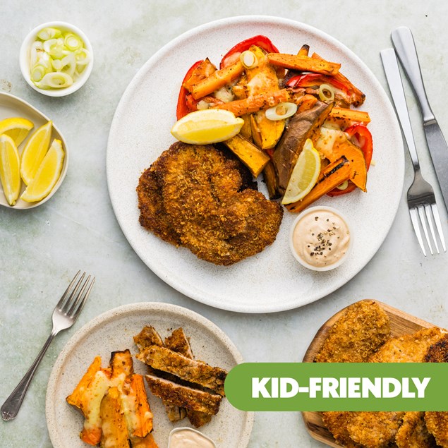 Mexican-Style Beef Schnitzel with Cheesy Kūmara Wedges - My Food Bag