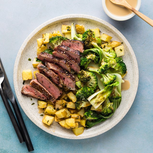 Japanese-Inspired Beef Sirloin Steaks with Nori Salted Potatoes ...
