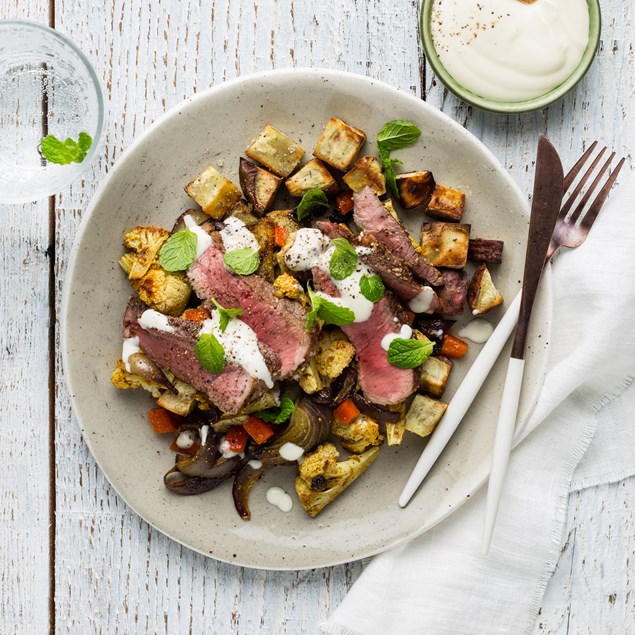 Sumac Pistachio Lamb Steaks with Orange Saffron Yoghurt - My Food Bag