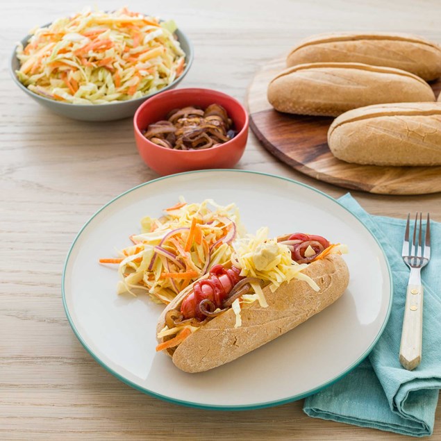 Hot Dogs with Apple Slaw - My Food Bag