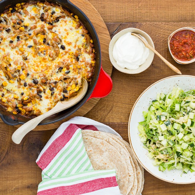 Cheesy Black Bean Burritos with Chipotle Salad - My Food Bag
