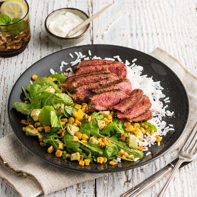 Old Bay Blackened Beef with Avocado & Sour Cream - My Food Bag